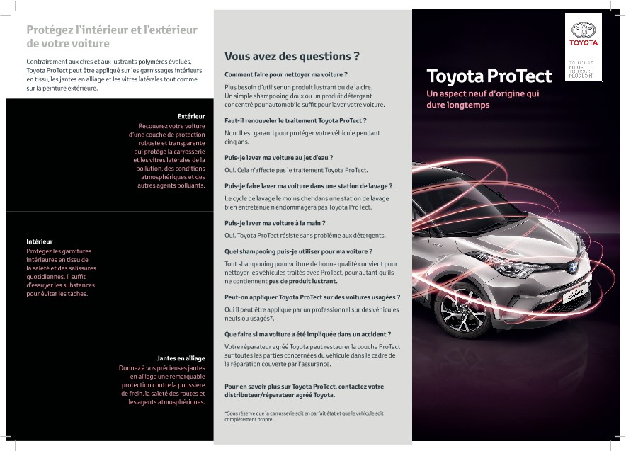 Toyota | Revêtement et protection "Toyota ProTect"